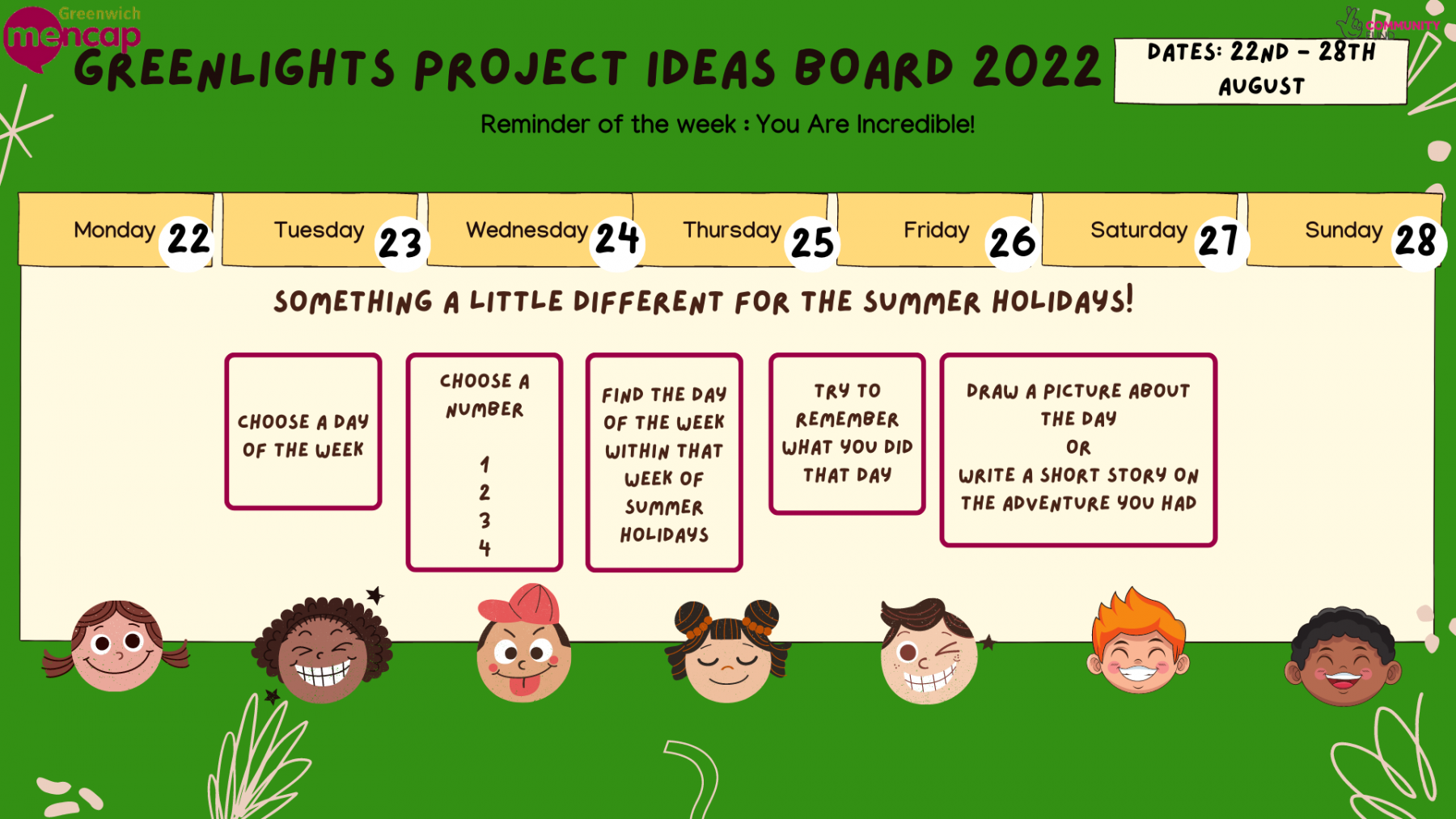 Challenge Boards – Greenwich Mencap